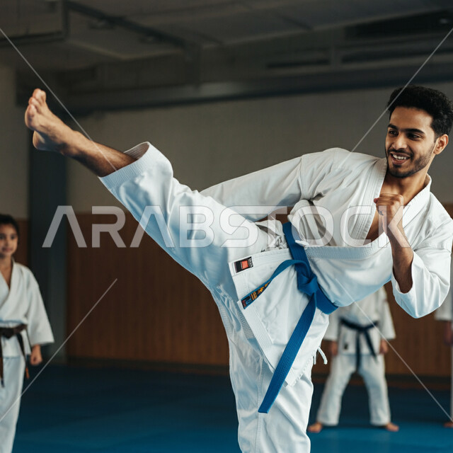 Interest in Karate in Saudi Arabia, a young Saudi Arabian Gulf man ...