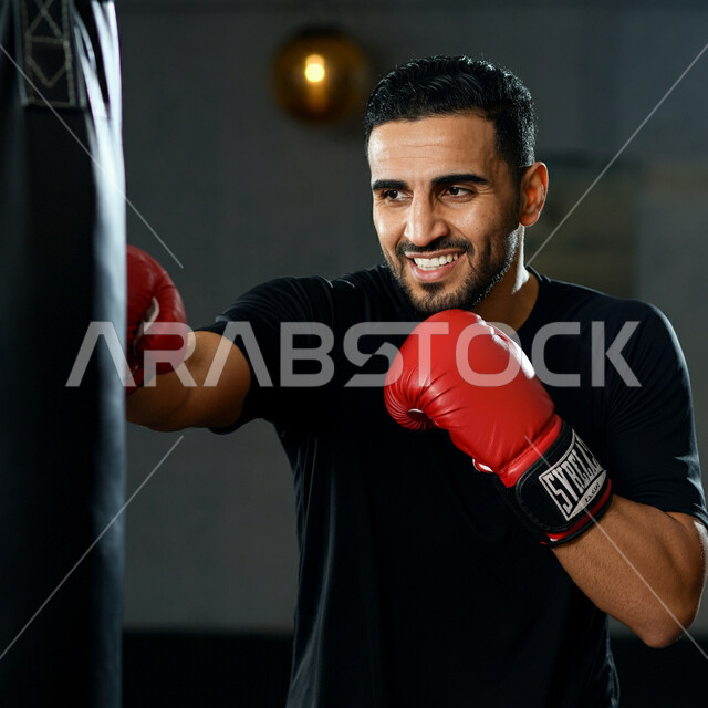 Martial arts and self-defense, a young Saudi Arabian Gulf man in the ...