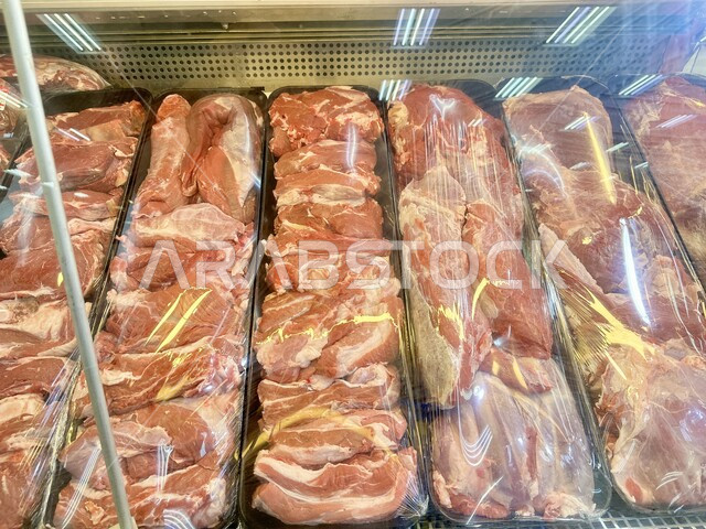 Consumer supplies and types and kinds of goods and food, canned lamb ...