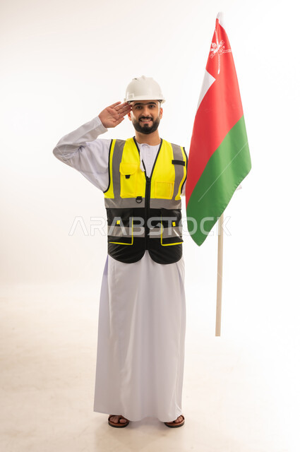 Greeting with gestures of pride in belonging to the country ...