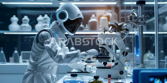 Using smart robots in laboratories, using modern technologies in the ...