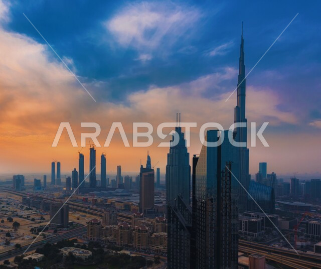 Burj Khalifa in Dubai, the architectural art of building towers and ...