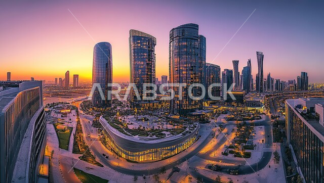 Vision 2030, a futuristic vision of urban progress and growth, high ...