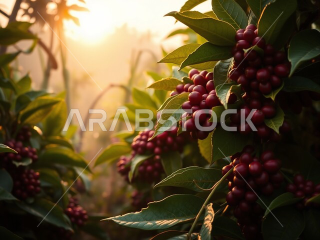 Green trees and plants in Jazan, interest in afforestation and ...