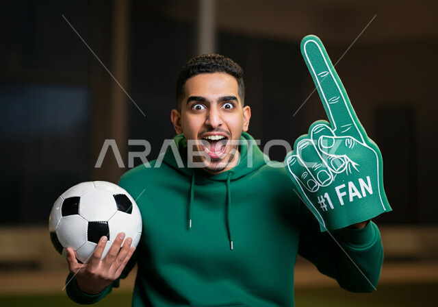 Passion for cheering on the favorite team, following Saudi matches ...