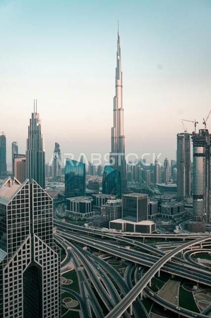 Burj Khalifa in Dubai, the architectural art of building towers and ...