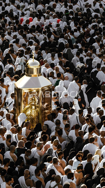 Performing Hajj and Umrah rituals, the concept of worship and drawing ...