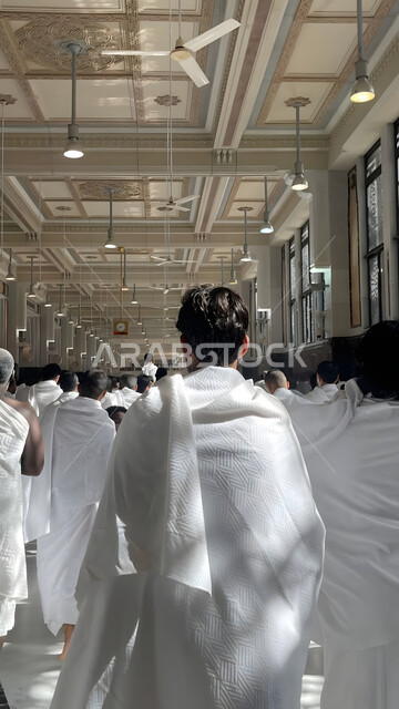 Walking between Safa and Marwa, performing Hajj and Umrah rituals ...