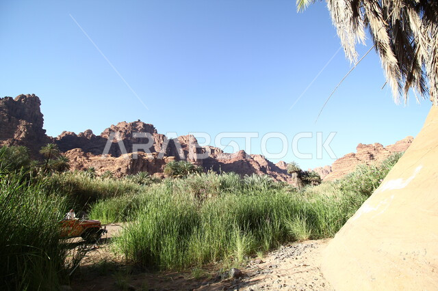The natural mountainous terrain in the Kingdom of Saudi Arabia, the ...