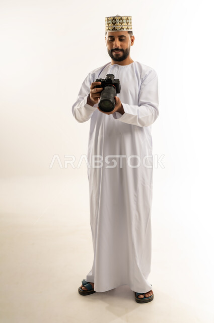 Photography hobby, using high-resolution digital cameras, portrait of ...