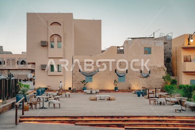 Outdoor seating, Old Town Café and Restaurant, Tourism in AlUla ...