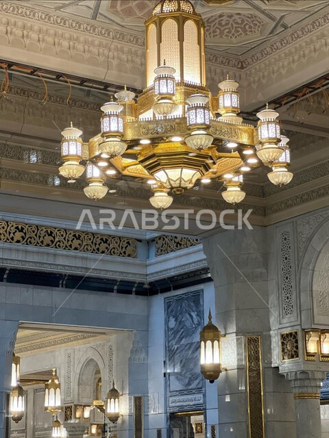 Artifacts from inside the Grand Mosque in Mecca, Saudi Arabia, Islamic ...