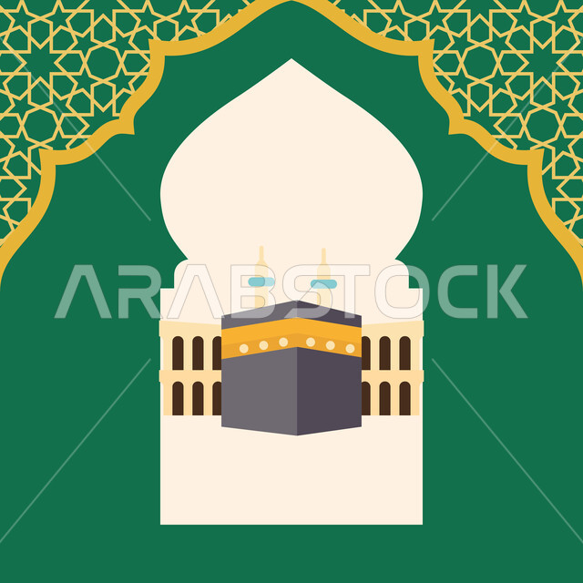 The Holy Mosque of Mecca in the Kingdom of Saudi Arabia, the concept of ...