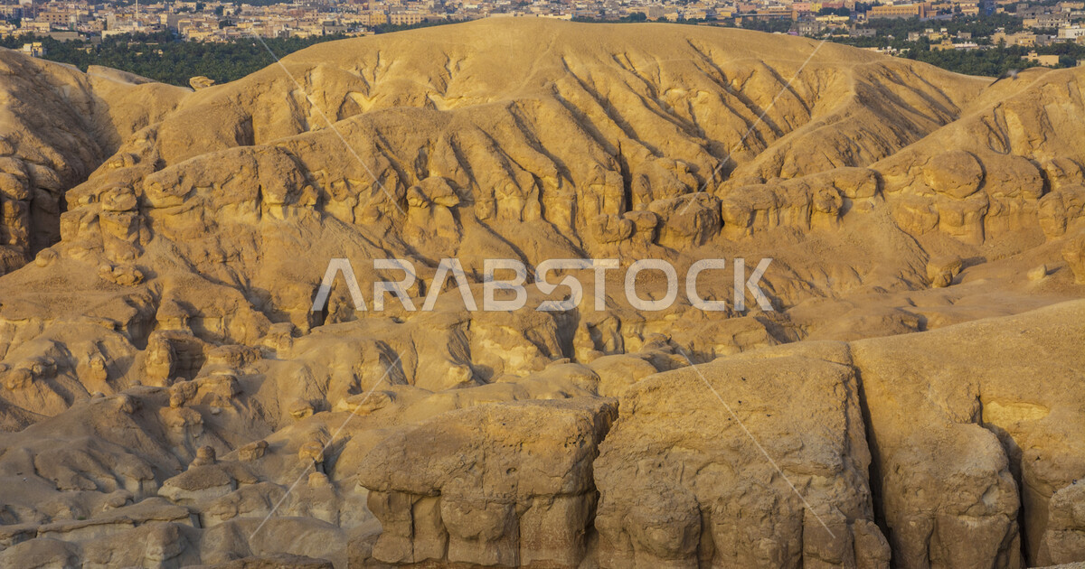Jabal Al-Qarah in Al-Ahsa region in the Kingdom of Saudi Arabia, the ...