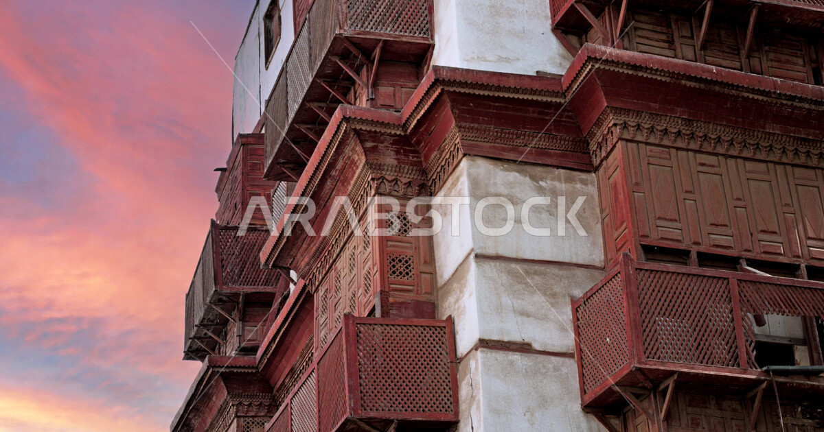 Historic country in Jeddah, Saudi Arabia, the historical city of Jeddah ...