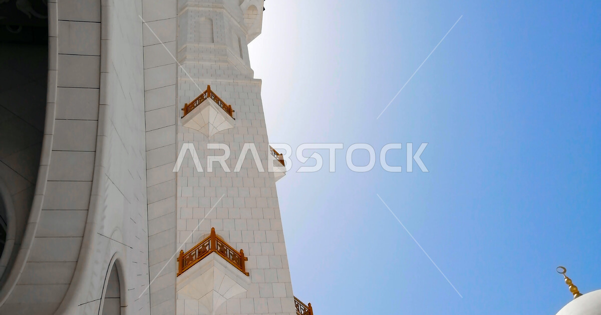 Aesthetic image in the daytime of the Sheikh Zayed bin Sultan Al Nahyan ...