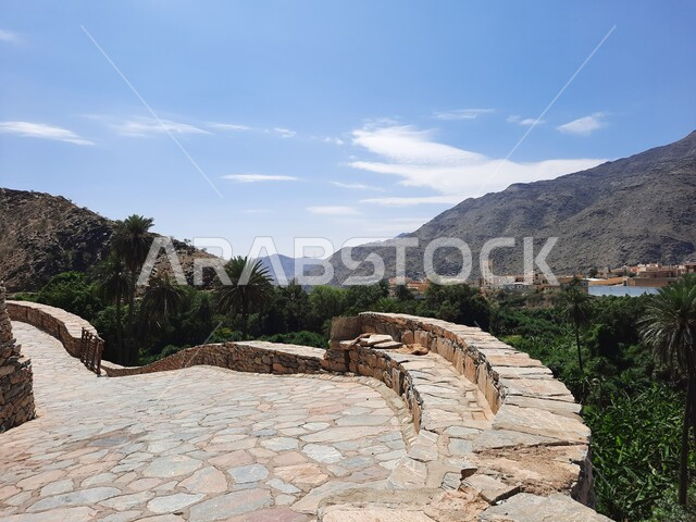 Rock formation and formation of the mountainous height, a distinctive ...