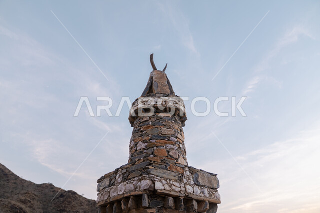 The archaeological village of Dhi Al-Ain in Al-Baha region, the ...