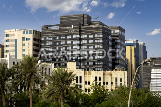 Luxury hotels and residential resorts in Qatar, modern architectural ...