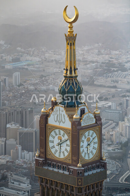 برج الساعه الملكي في المسجد الحرام، معالم دينية إسلامية مقدسة في مكة ...