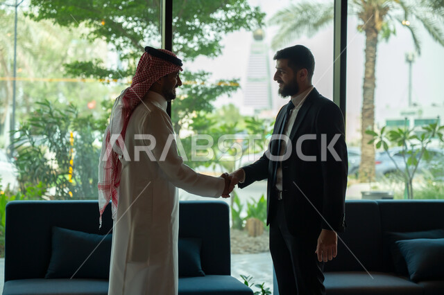 Conducting a job interview and testing, exchanging information and ...