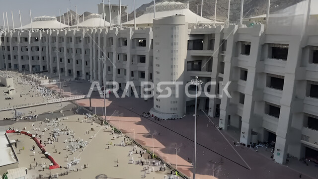 The area of stoning the Jamarat in Mecca, famous Islamic landmarks ...