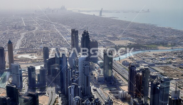 High-rise buildings in Dubai, United Arab Emirates, tourist attractions ...
