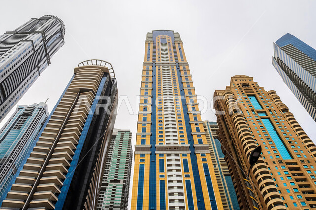High-rise buildings in Dubai, United Arab Emirates, tourist attractions ...