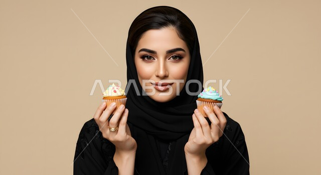 Foods rich in sugar and calories, close-up of a Saudi Arabian Gulf ...