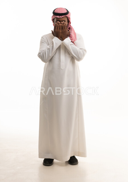Requesting help and the desire to achieve wishes, standing with ...