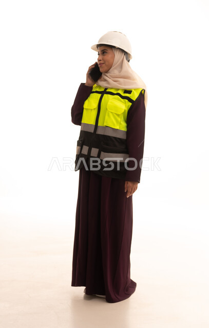 Making a phone call via a mobile phone, the concept of engineering and ...