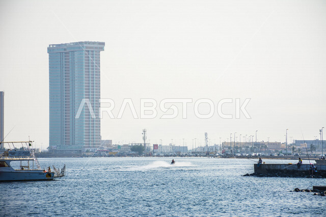 A picture of the Obhur sea beach north of Jeddah in the Kingdom of ...