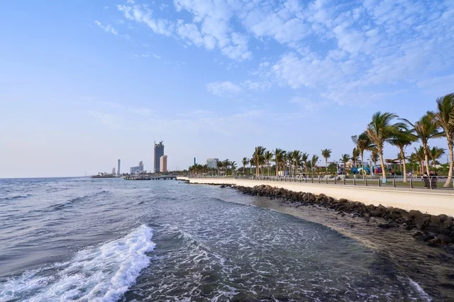 The corniche overlooking the Red Sea coast, the progress and urban ...