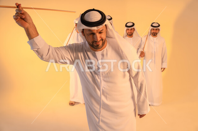 Celebration and national belonging, embodying pride in Emirati customs ...