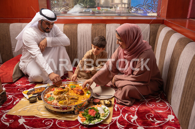A Ramadan table filled with delicious food and appetizers, restaurants ...