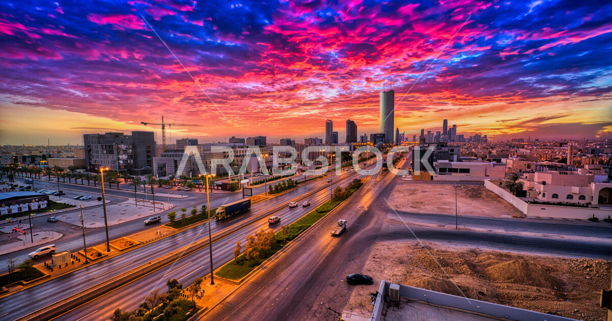 Aesthetic image of the city of Riyadh in the Kingdom of Saudi Arabia ...