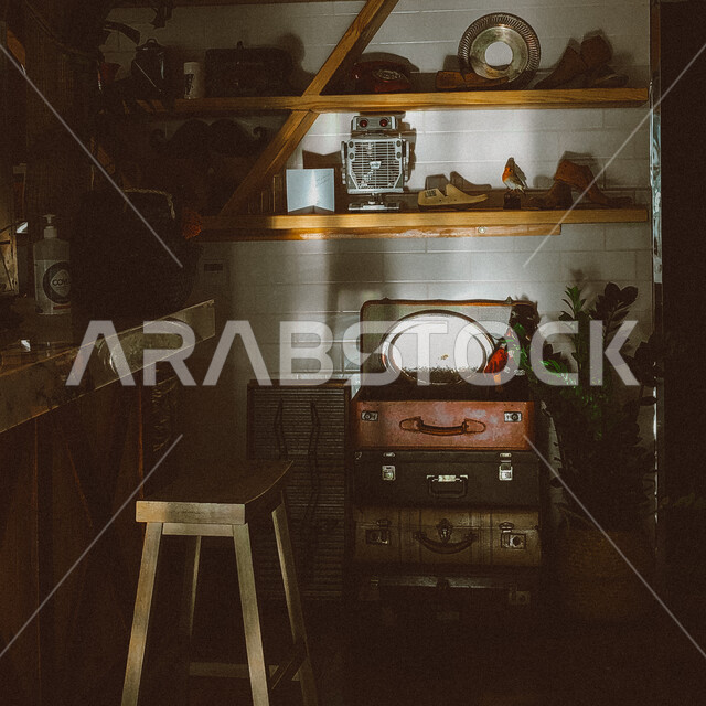 A picture from inside one of the old historical houses in the Kingdom ...