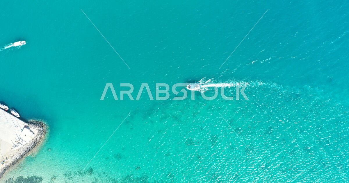 The scenic beauty on the beaches of Umluj in the city of Tabuk, Saudi ...