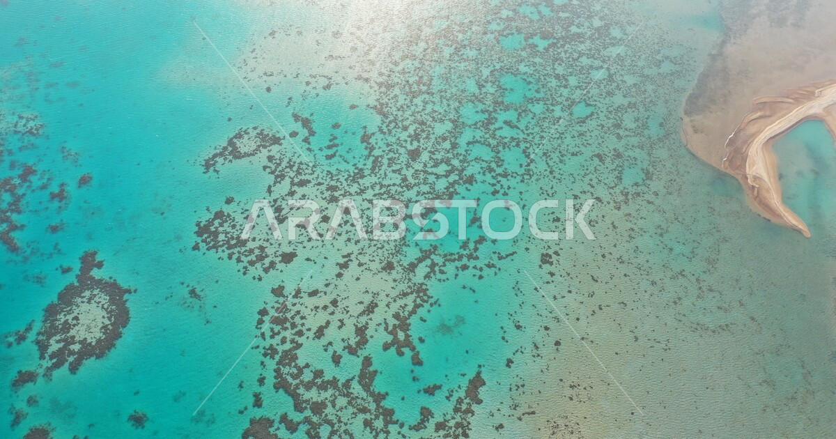 The scenic beauty on the beaches of Umluj in the city of Tabuk, Saudi ...