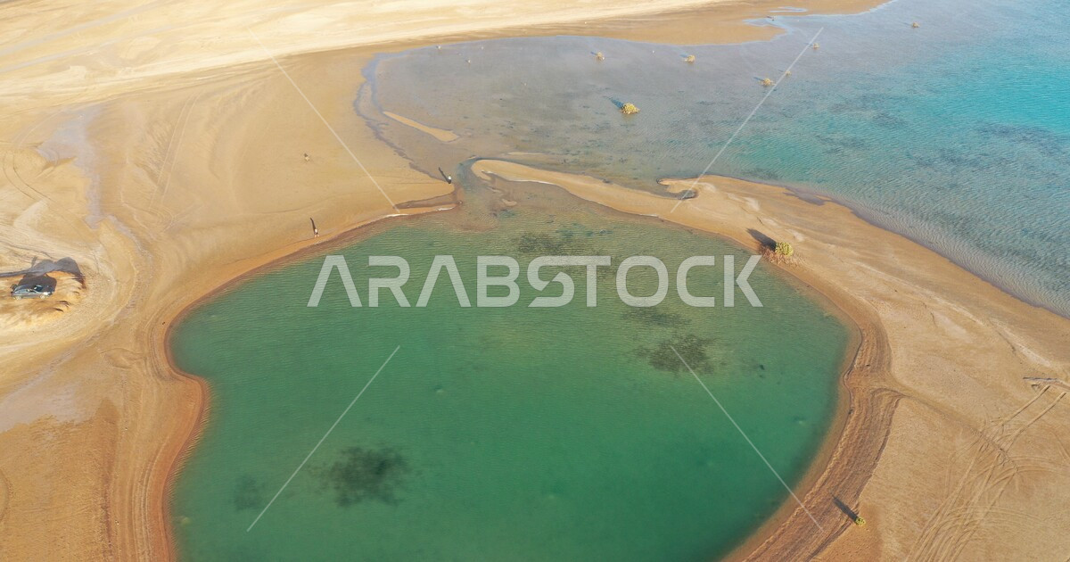 The scenic beauty on the beaches of Umluj in the city of Tabuk, Saudi ...