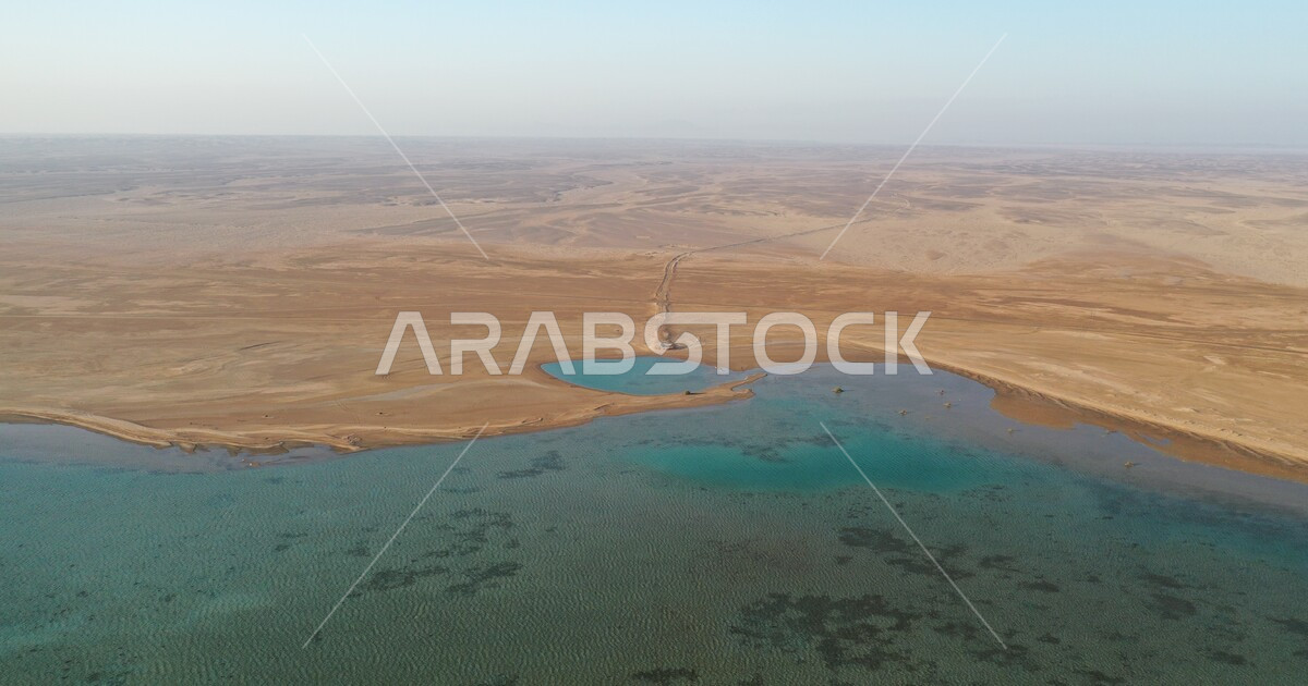 The scenic beauty on the beaches of Umluj in the city of Tabuk, Saudi ...
