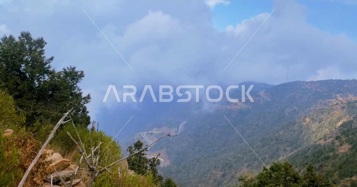 Al-Soudah Mountains in the Asir region, southwest of the Kingdom of ...