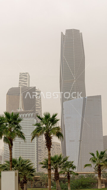 A picture of the King Abdullah Financial Center (KAFED) in Riyadh ...