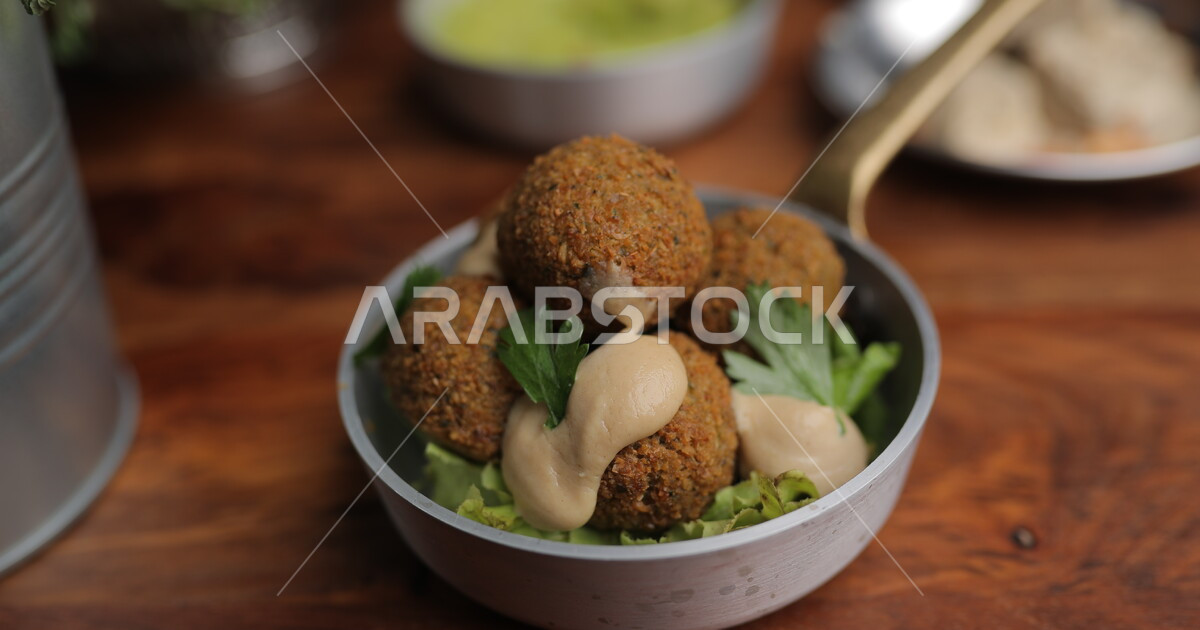 A picture of the crispy falafel dish, breakfast food, Arabic meals ...