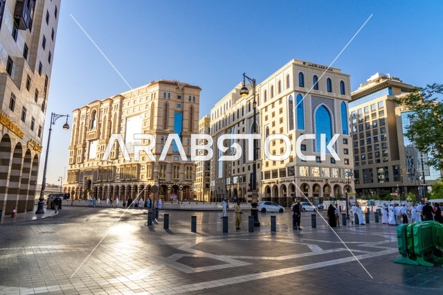 Madinah City Hotel Architecture and Pedestrian Plaza - Photo