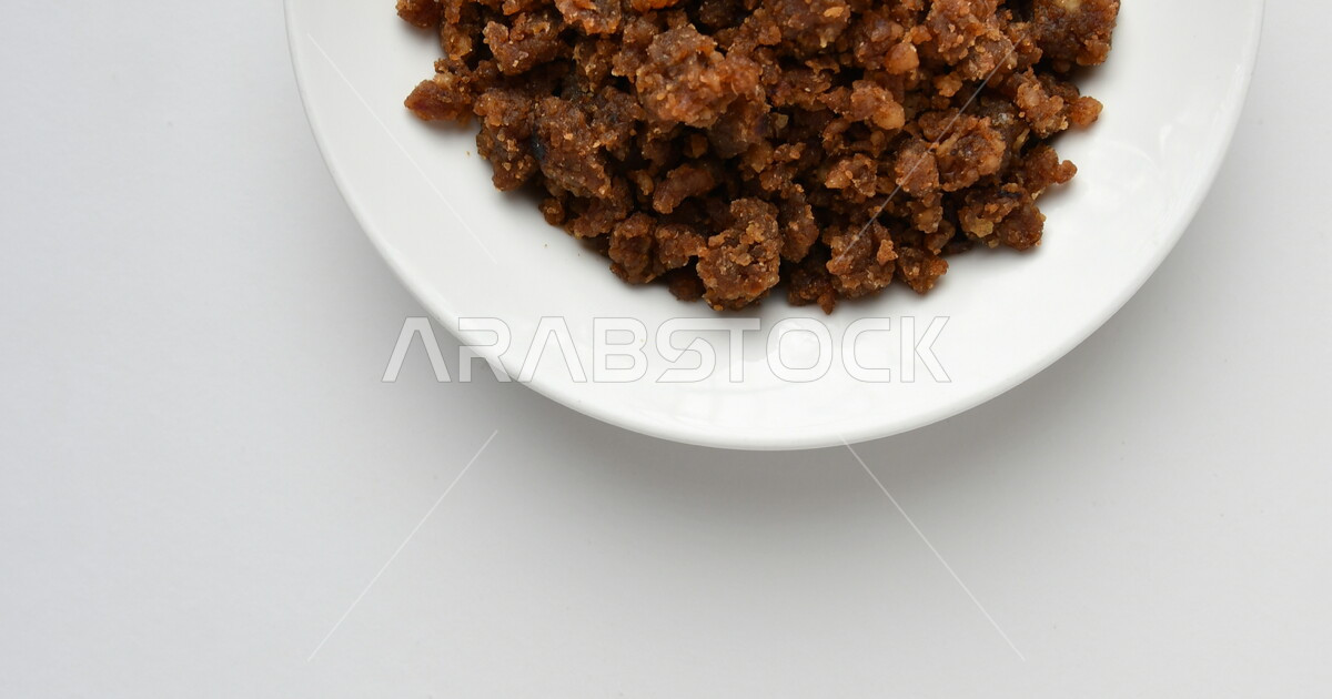 Close-up of the delicious Saudi Hanini dish, Arabic dishes, delicious ...