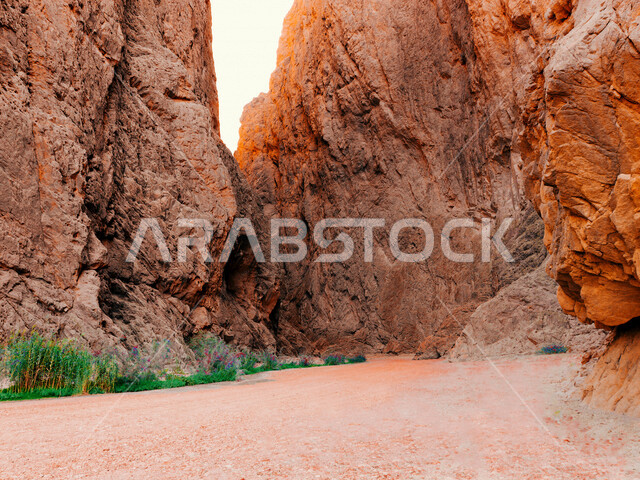 A picture of the Tayeb Asm Mountains in the north of Maqna, west of the ...