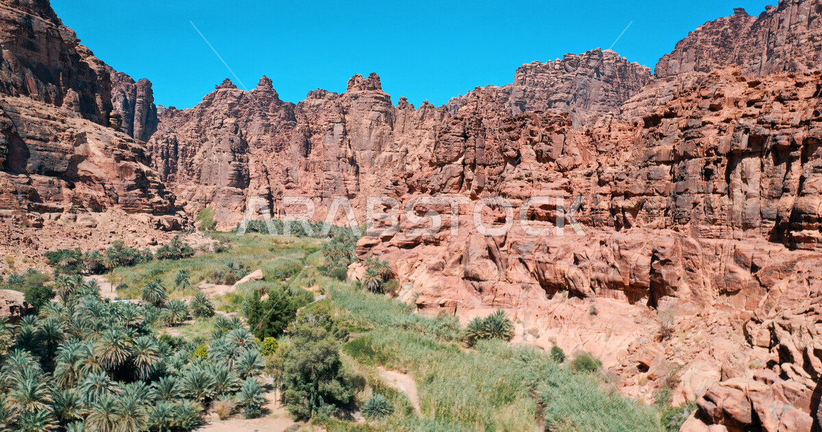 An aesthetic picture of the charming mountain canyons, rock formations ...