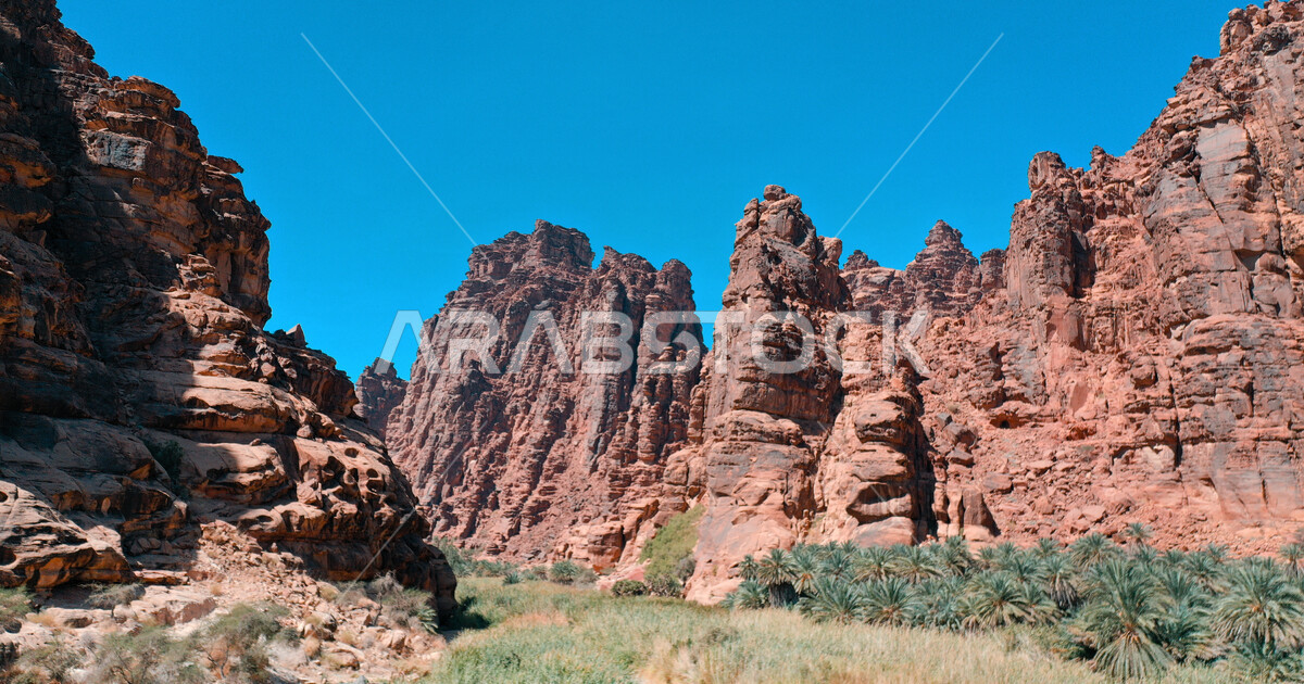 An aesthetic picture of the charming mountain canyons, rock formations ...