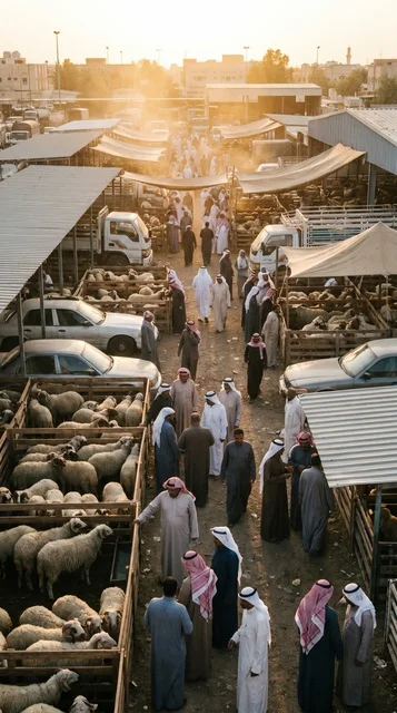Al Rai Livestock Market Kuwait Before Eid al Adha - Photo